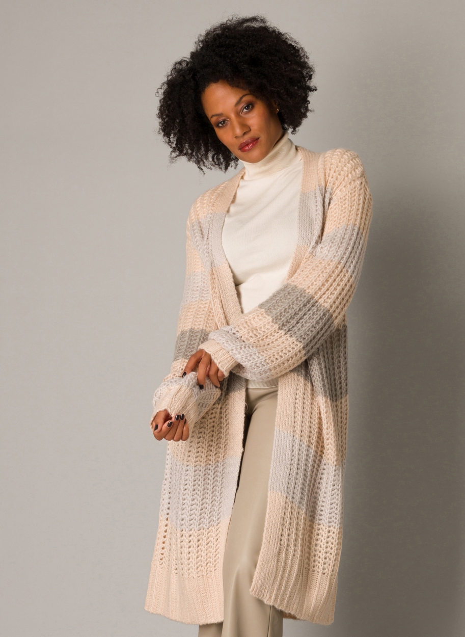 I LOVE TALL - fashion for tall people. Ladies Knitted Coat in Tone-on ...