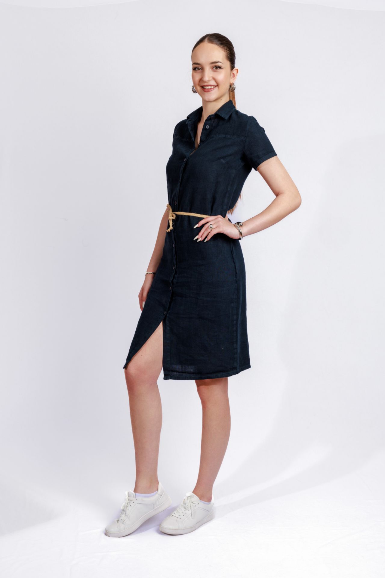 I LOVE TALL - fashion for tall people. Ladies linen dress Shirt blouse ...