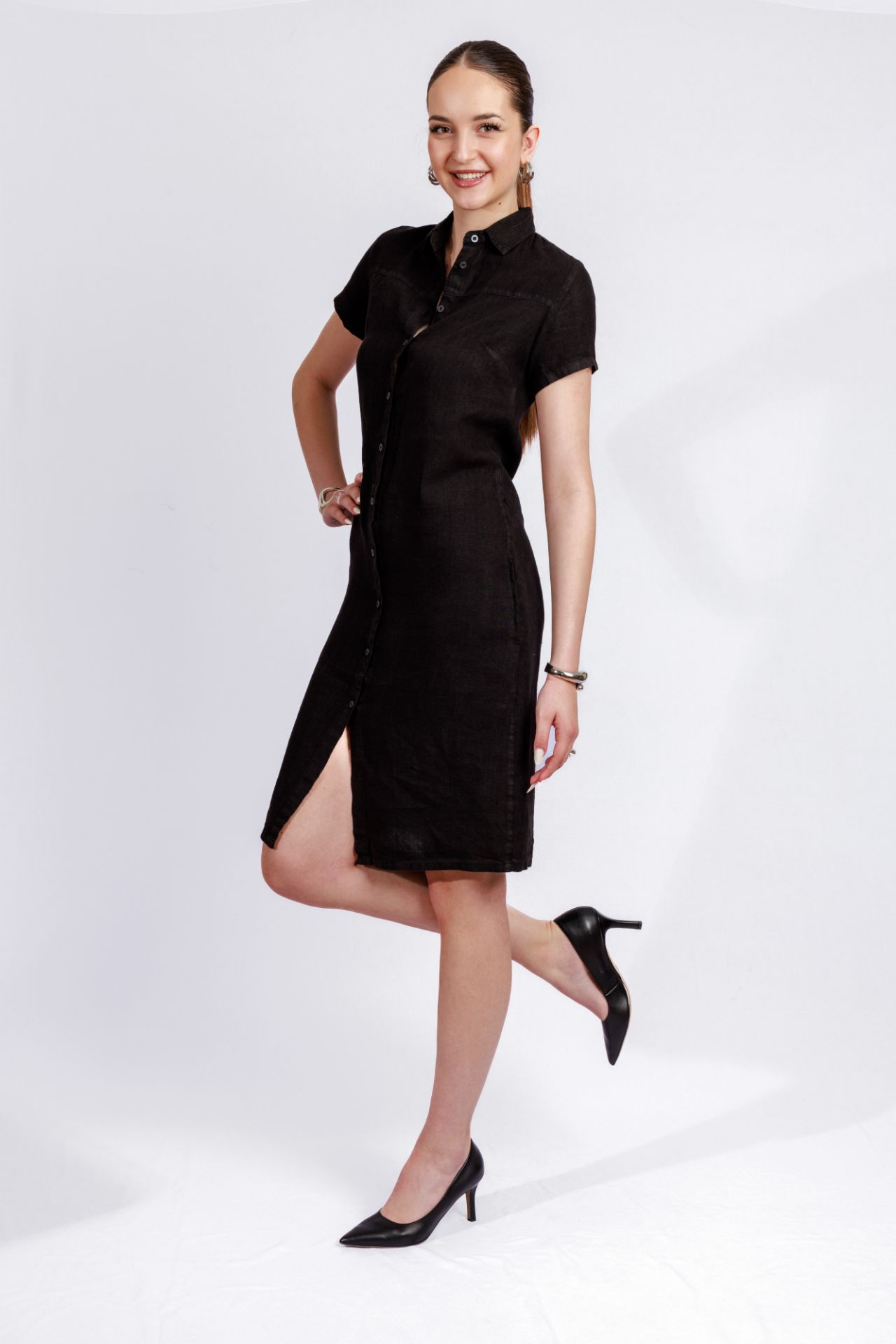 I LOVE TALL - fashion for tall people. Ladies linen dress Shirt blouse ...
