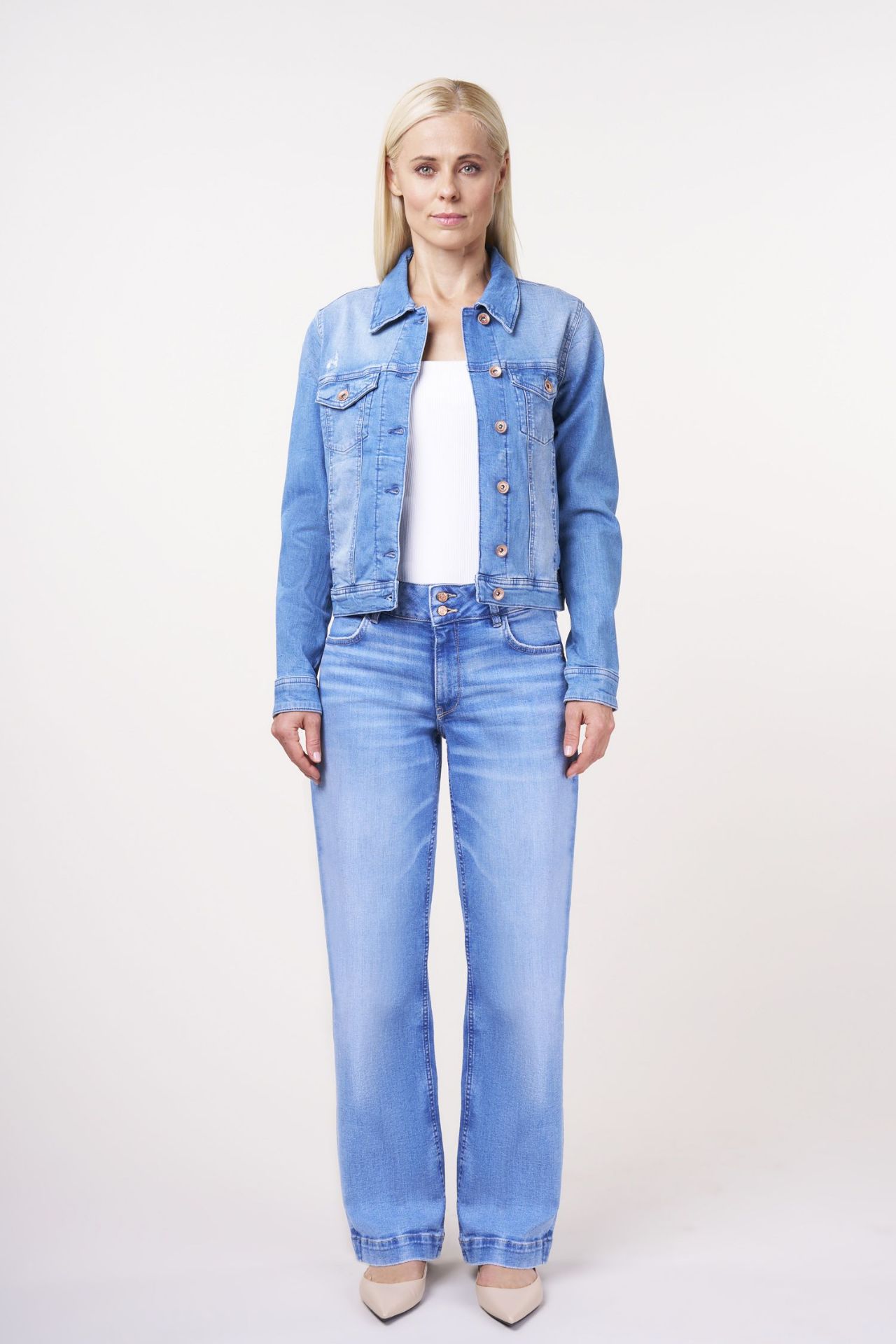 I LOVE TALL - fashion for tall people. JUDY WIDE fresh blue women's ...