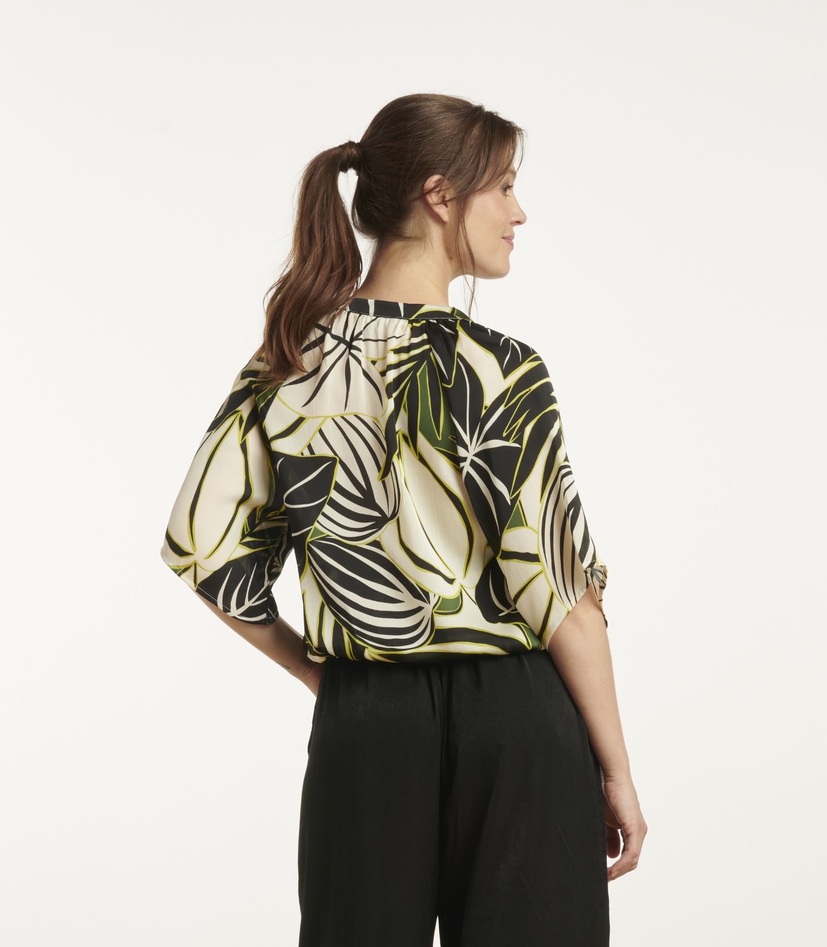 I LOVE TALL - fashion for tall people. Smashed Lemon Leaf Print Chiffon ...